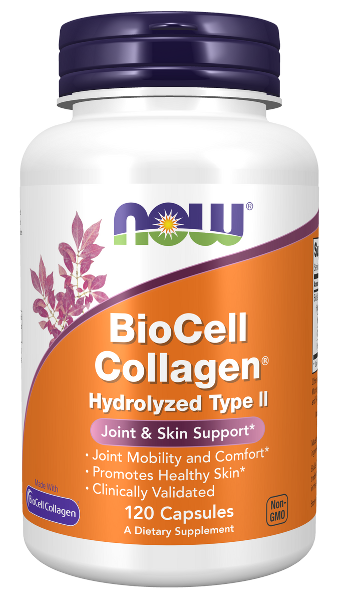 Now BioCell Collagen Hydrolyzed Type II Capsules 120 – Health Delivery