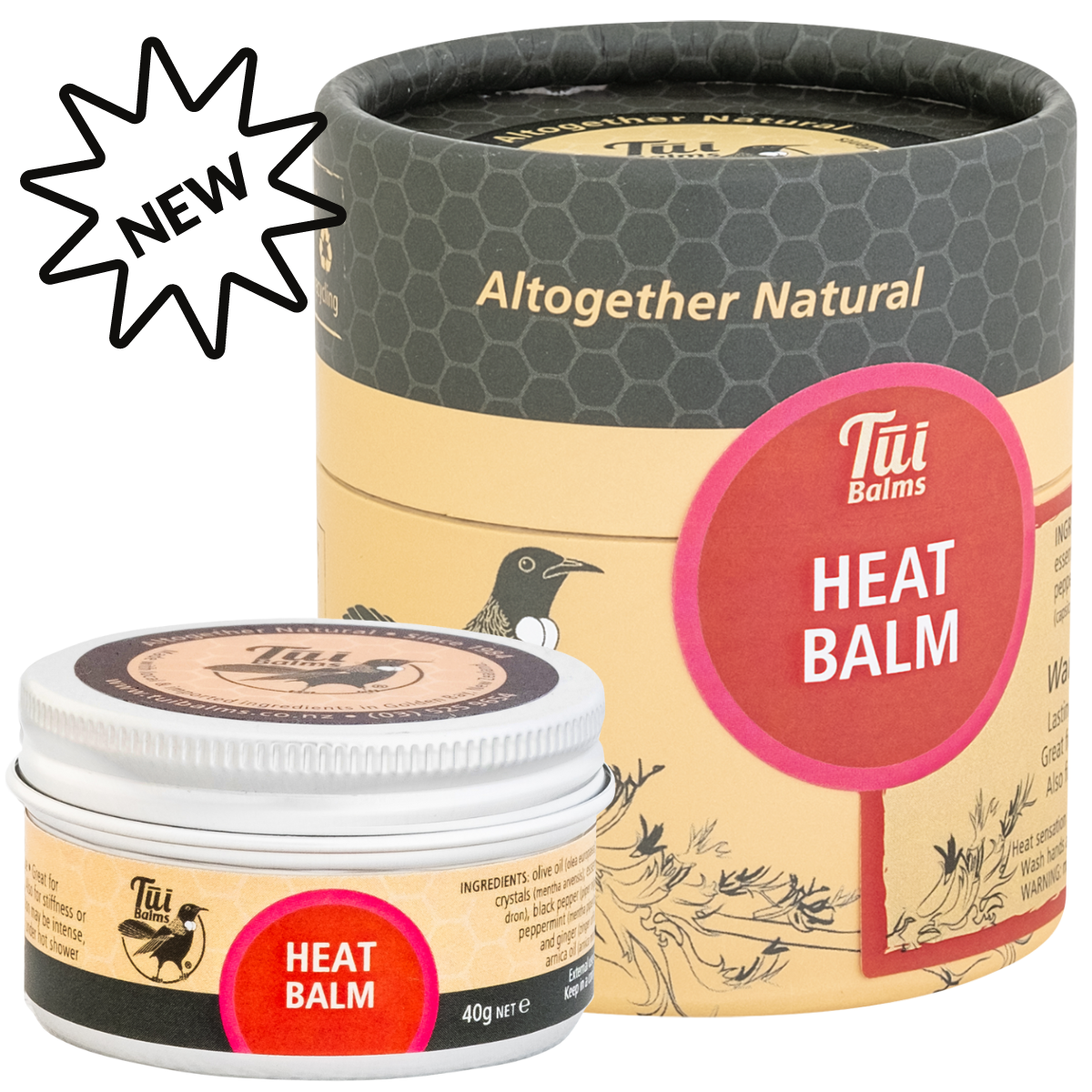 Tui Balms Warming & Easing Heat Balm 100g