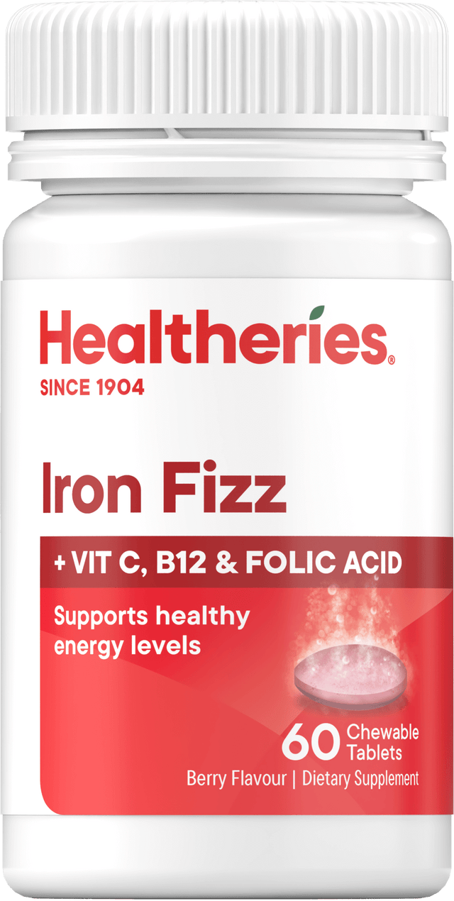 Healtheries Iron Fizz Chewable Tablets – Health Delivery
