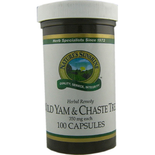 Natures Sunshine Wild Yam & Chaste Tree Capsules 100