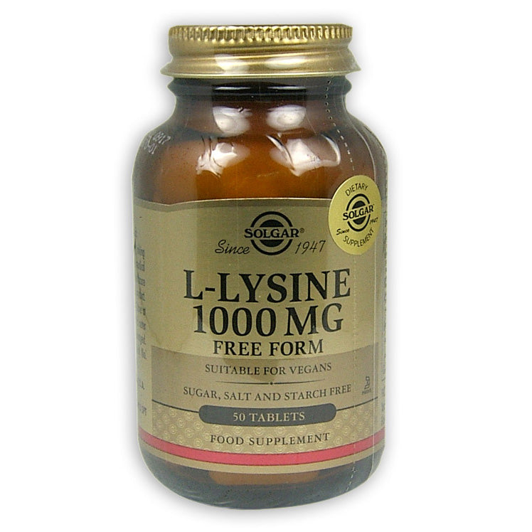 Solgar L-Lysine 1000mg Tablets 50