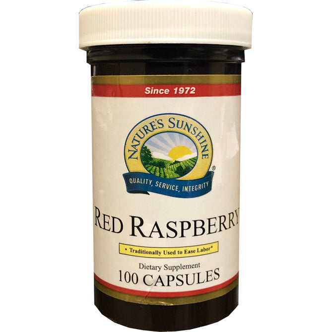 Natures Sunshine Red Raspberry Capsules (100)