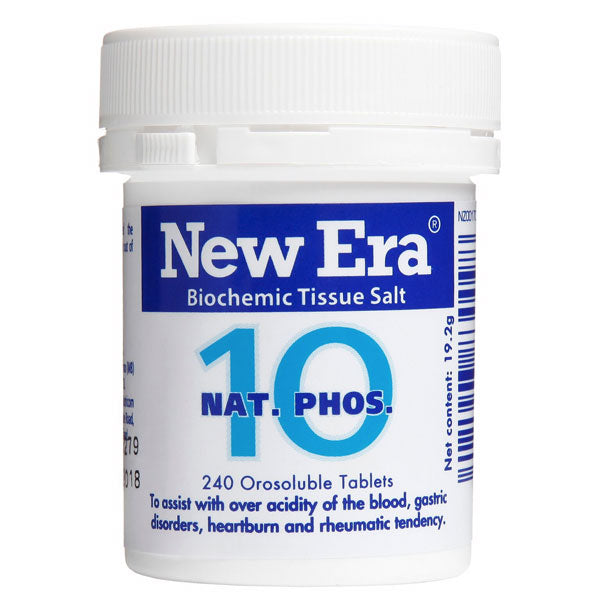 New Era Nat Phos. Cell Salts (10). 240 Tablets. – Health Delivery